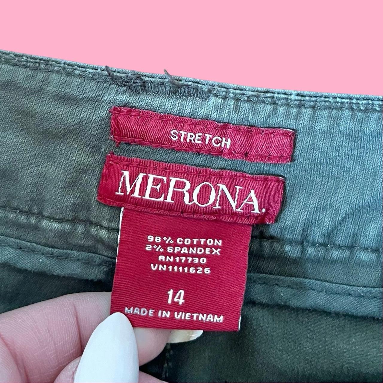 target merona stretch cargo pants. dark green. 98%... - Depop