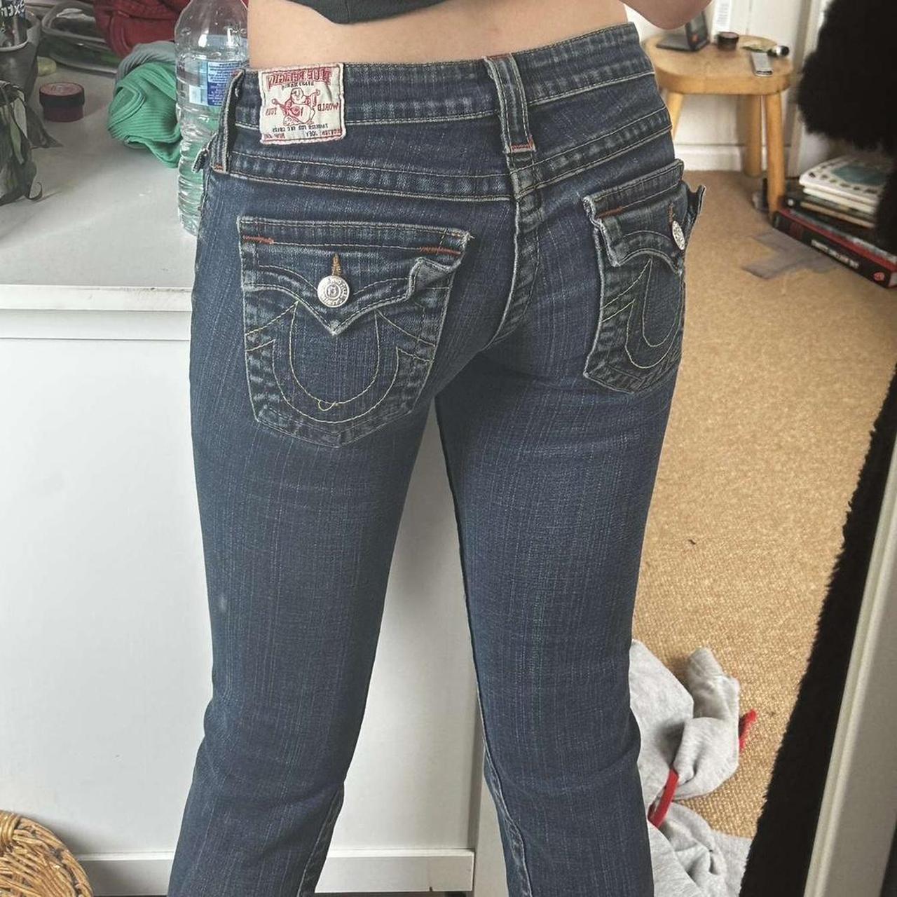 Authentic vintage true religion flare jeans iconic... - Depop