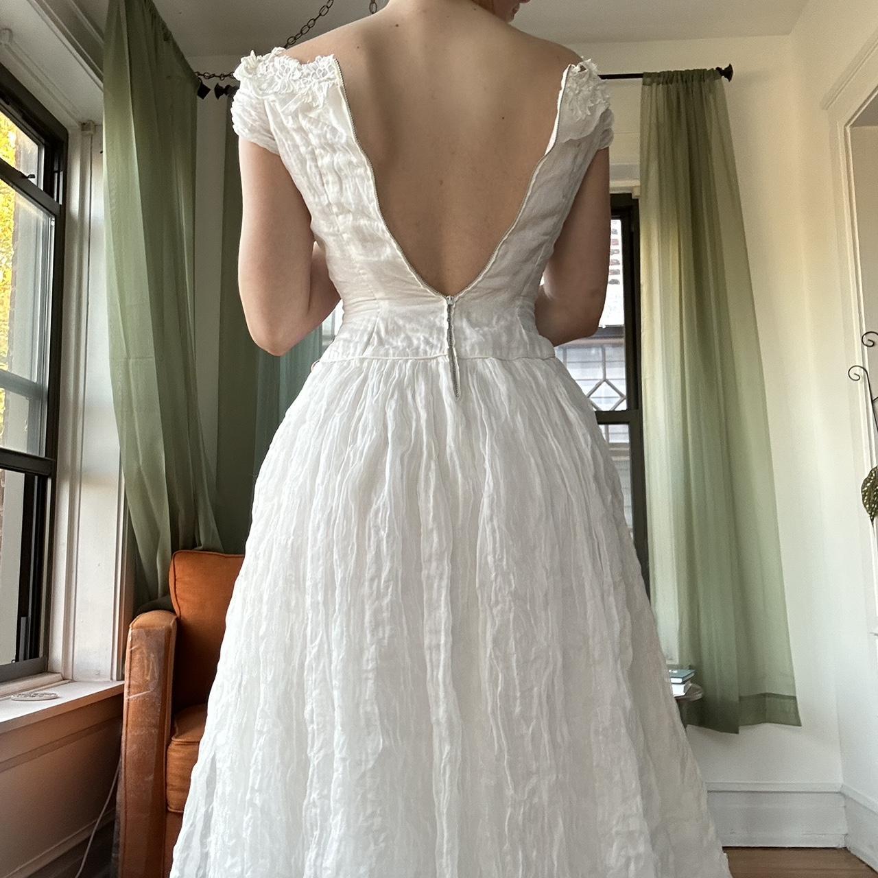 👰‍♀️1950s Drop Waist Wedding Dress👰‍♀️ SUCH a gorgeous... | Depop