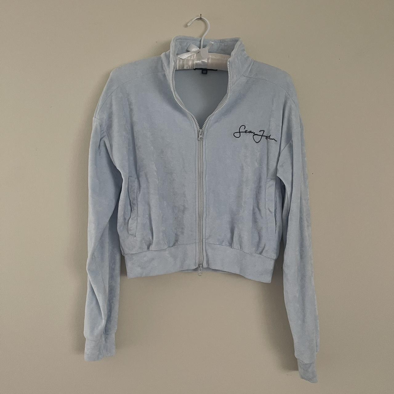 Sean Jean x misguided blue zip up Great condition... - Depop
