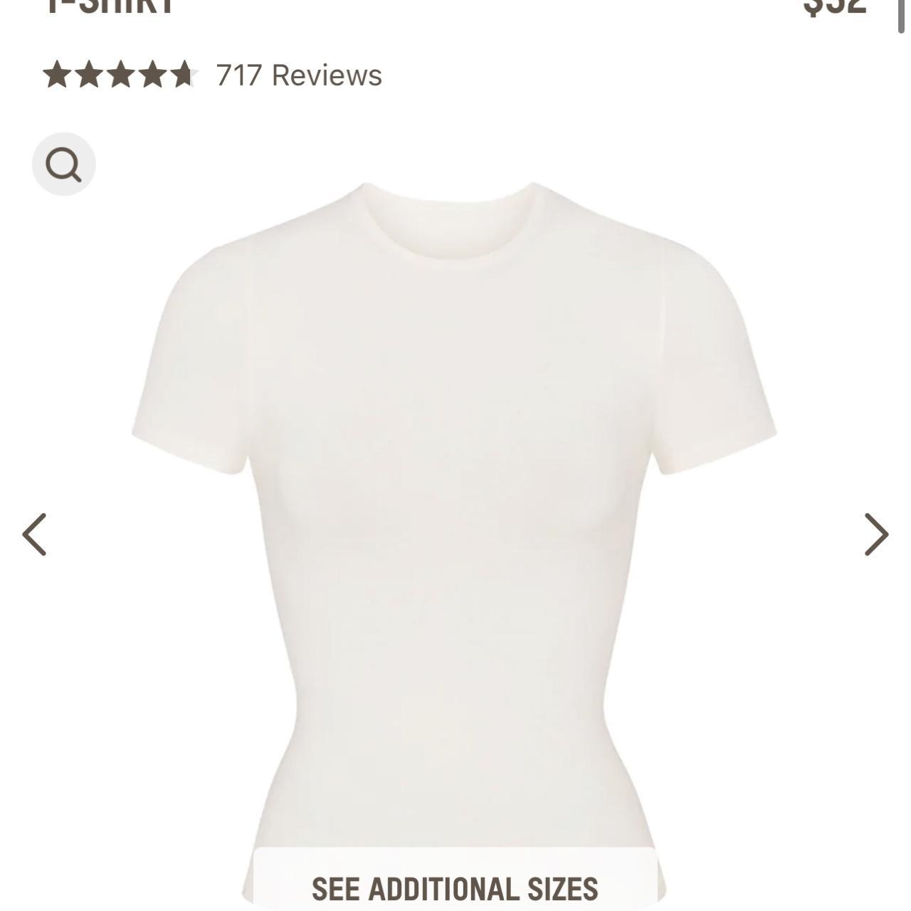 white skims top- never worn size medium OG price -... - Depop