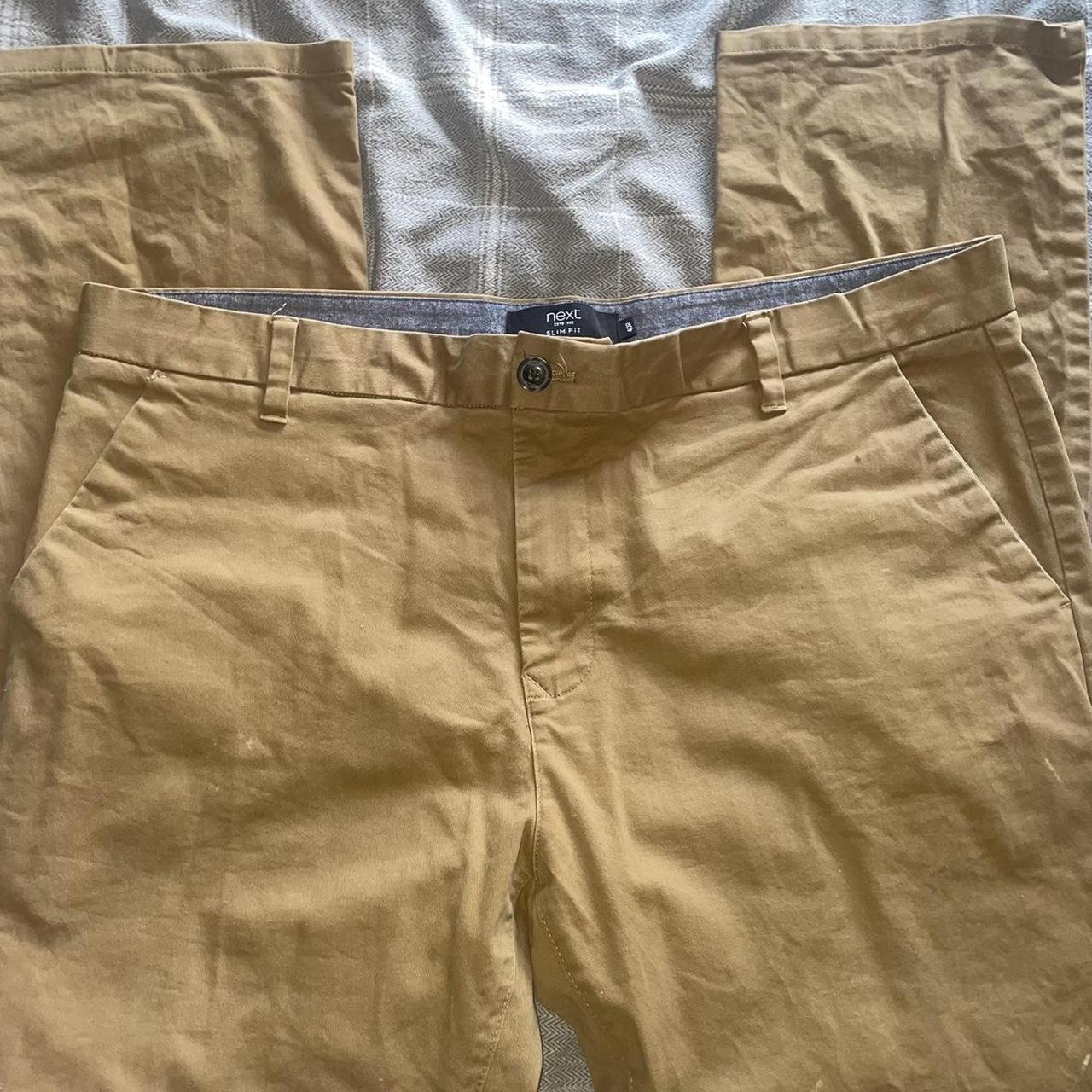 Next tan chinos size 40R slight mark shown in last... - Depop
