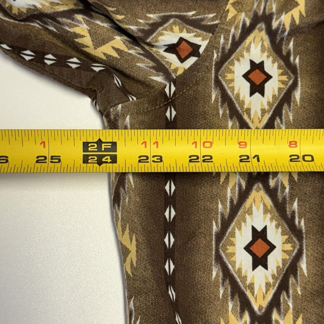 Vintage Wrangler Aztec Western Shirt Mens Large Long... | Depop