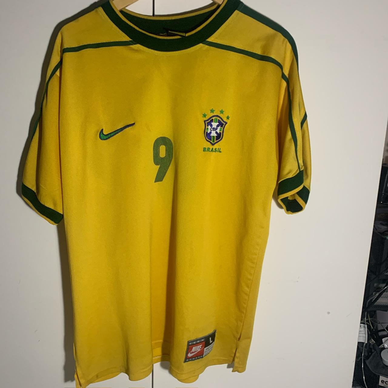 Rare 1998 R9 Brazil national jersey Cold piece... - Depop