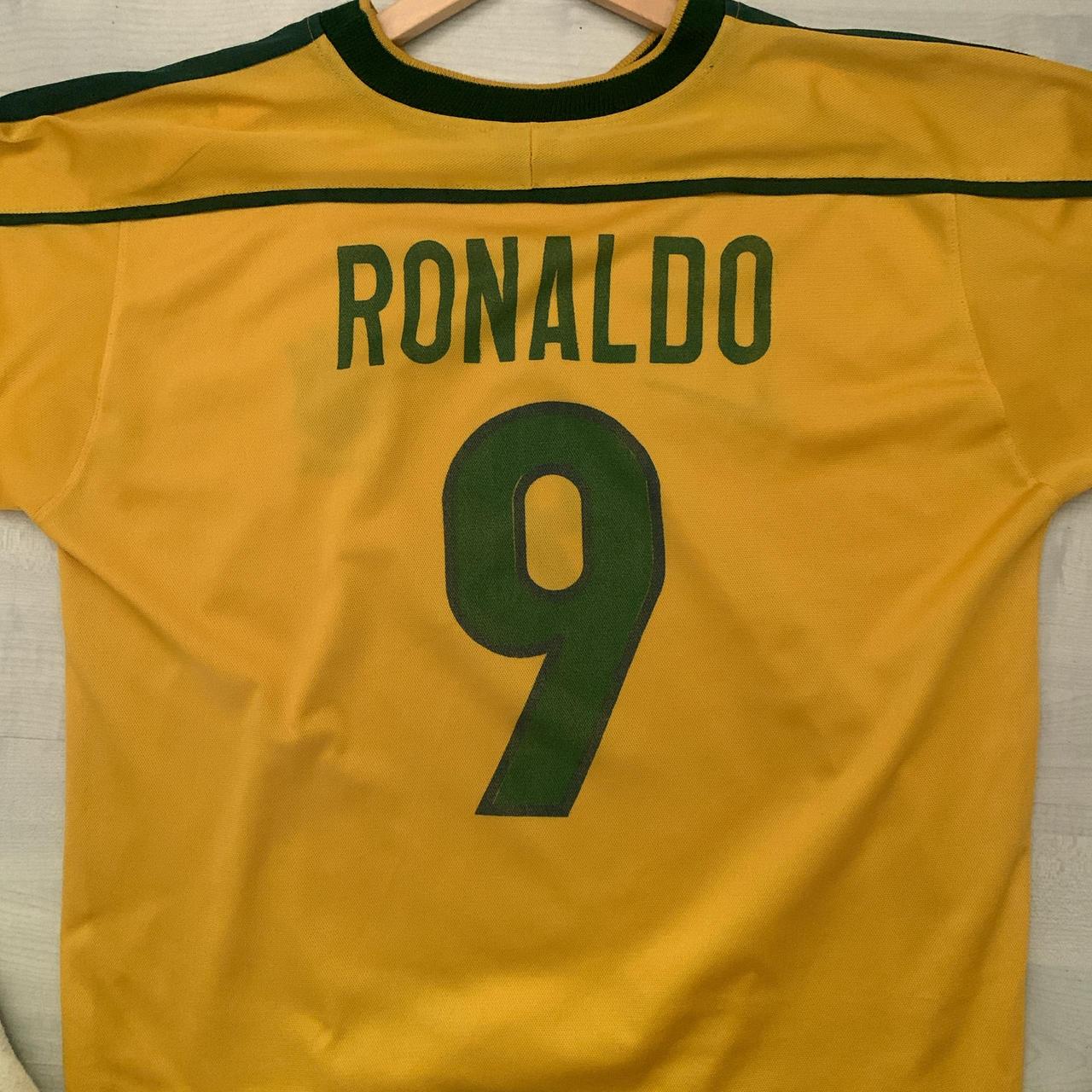 Rare 1998 R9 Brazil national jersey Cold piece... - Depop