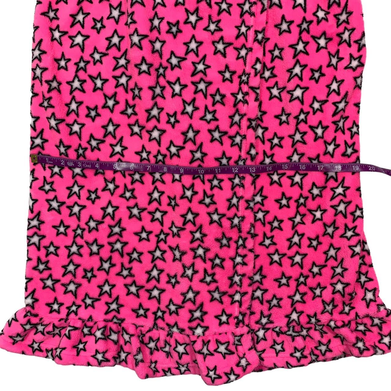 Hot pink star print towel wrap dress -best fits a... - Depop