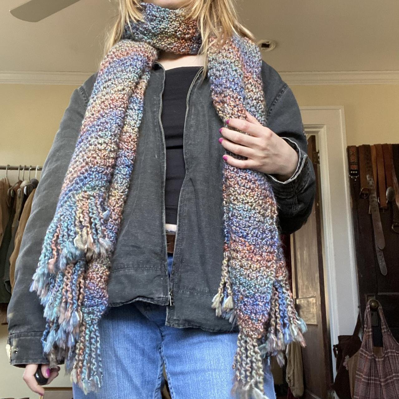 Large knit scarf Suuper soft and cozy. Essentially... - Depop