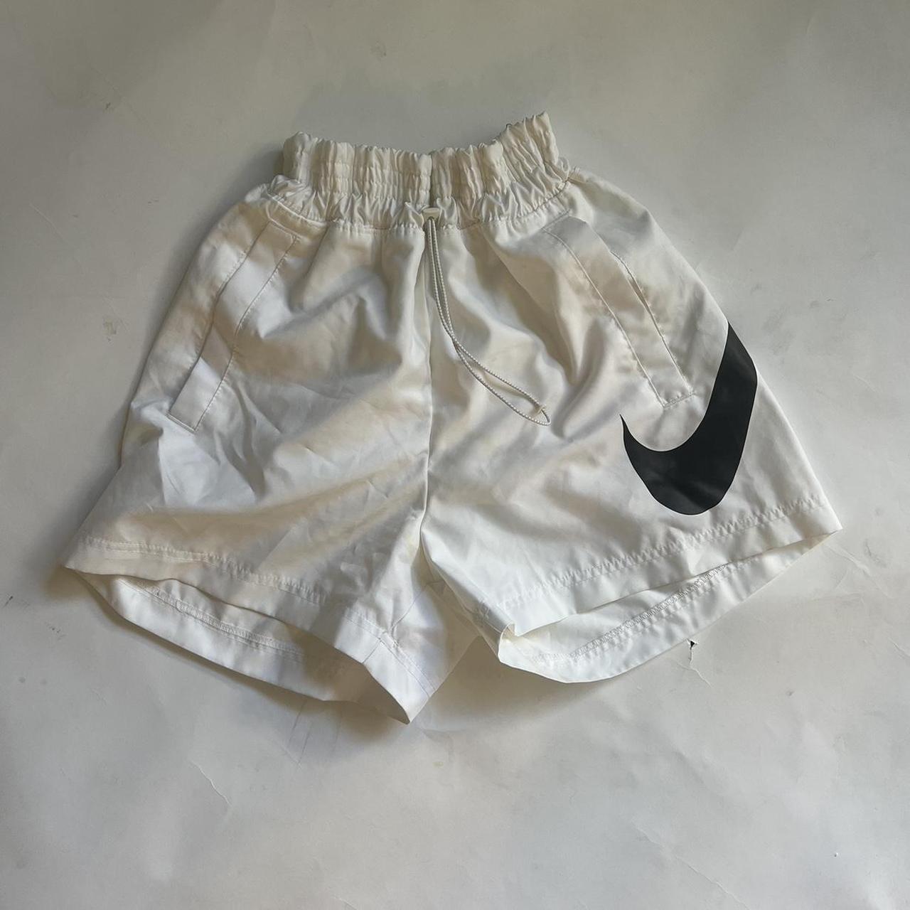 White Nike Shorts No Flaws Perfect Condition Depop