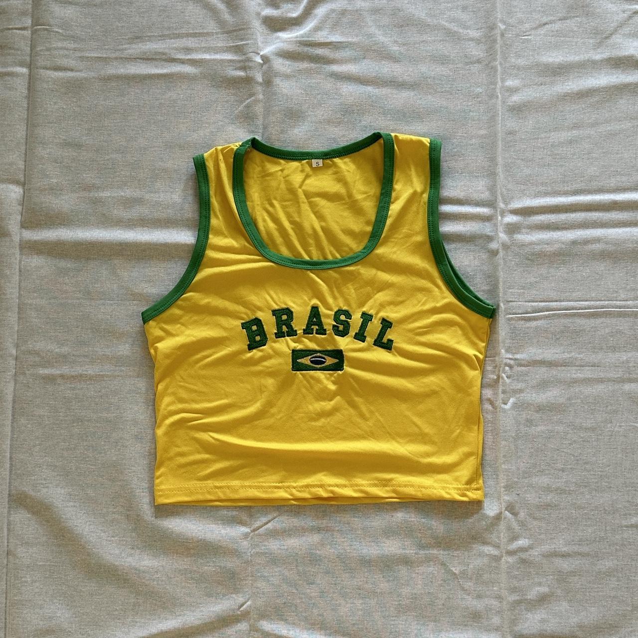 REPOP | Brasil tank | No tags | Adorable top for... - Depop