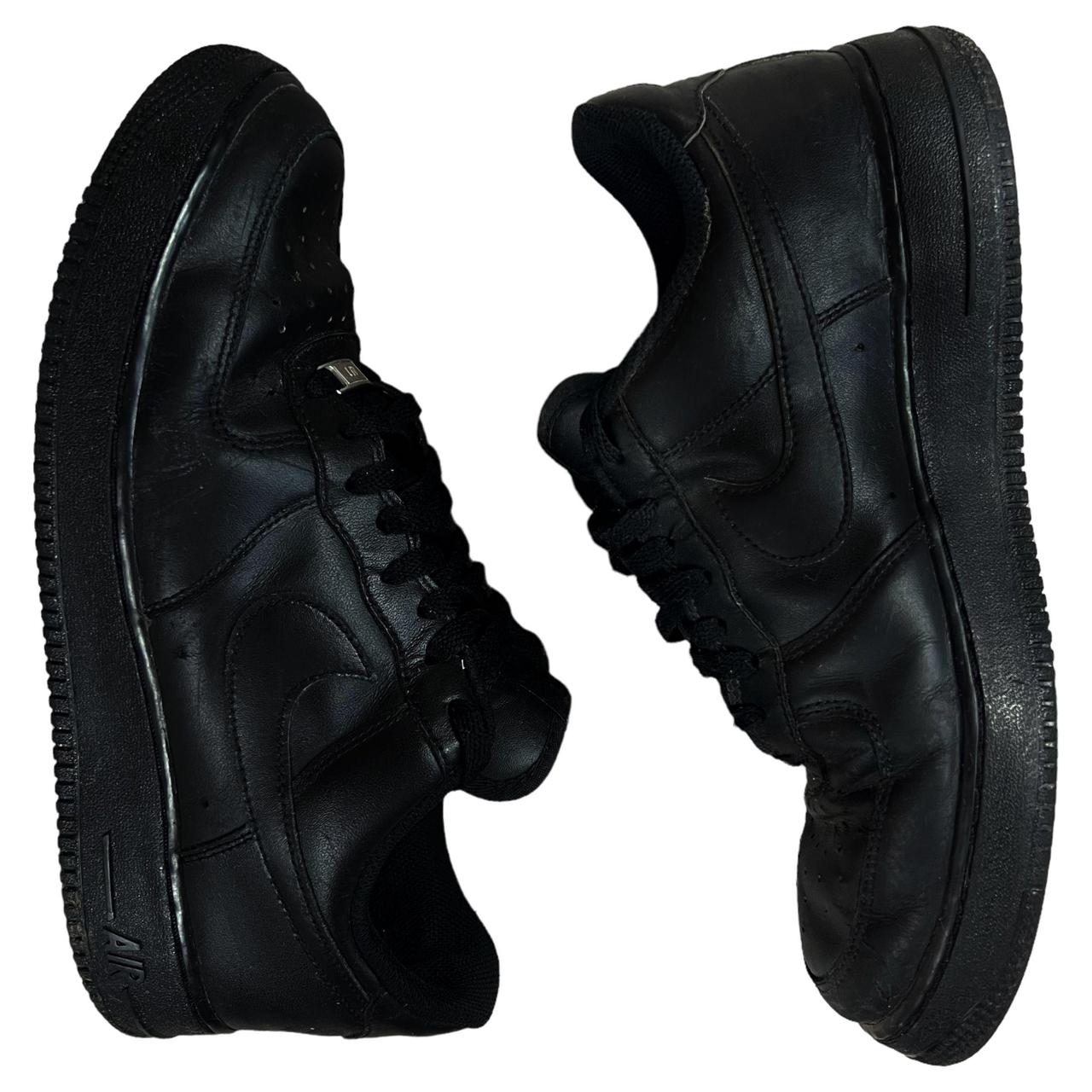 Nike All/Triple Black Air Force 1 AF1... - Depop