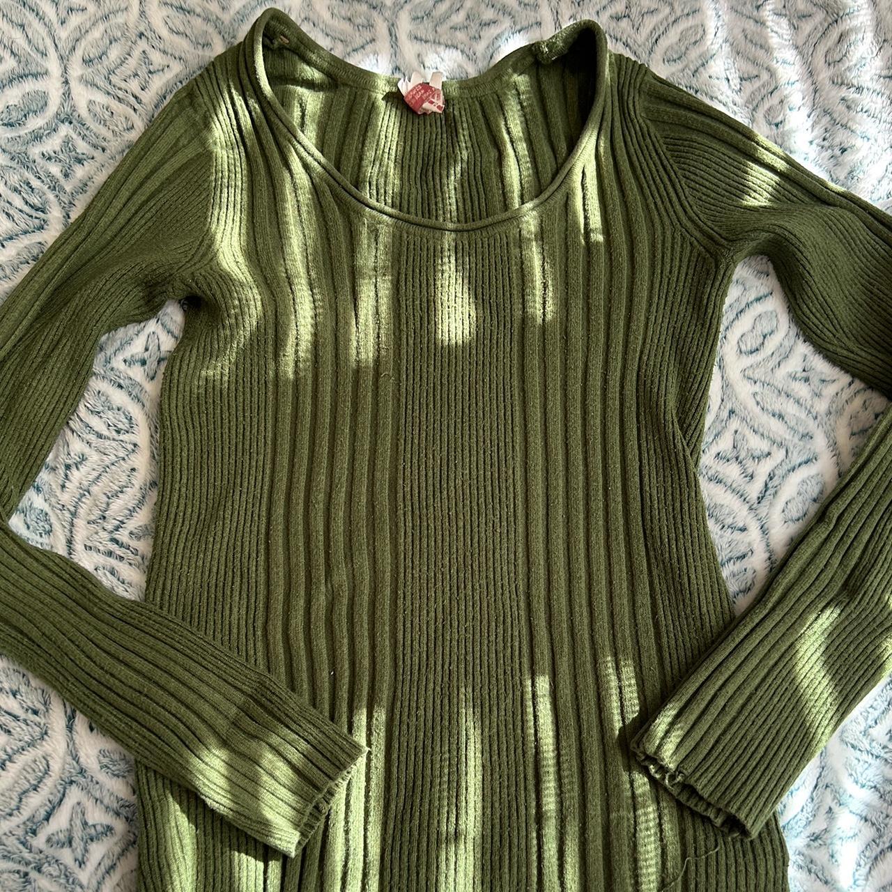 Matcha green winter sweater, fits S and M, very warm... - Depop