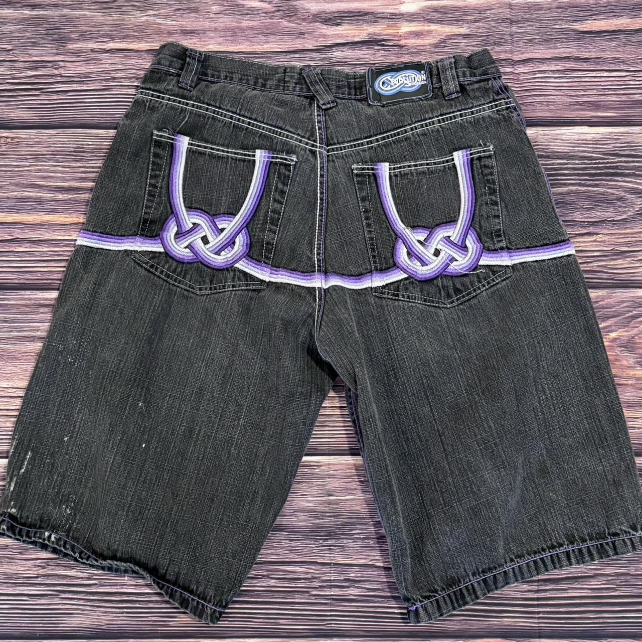Y2K Evolution In Design Baggy Jorts Waist... - Depop