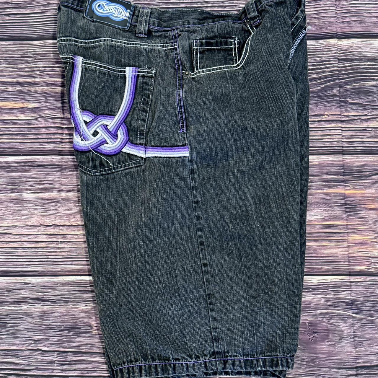 Y2K Evolution In Design Baggy Jorts Waist... - Depop