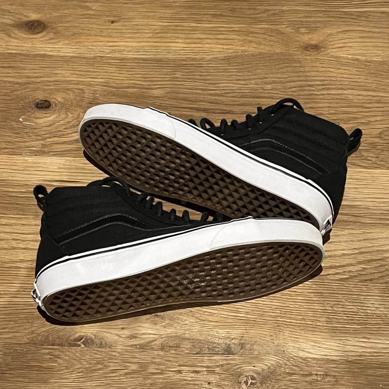 Vans sk-hi Black with gum sole In good condition... - Depop