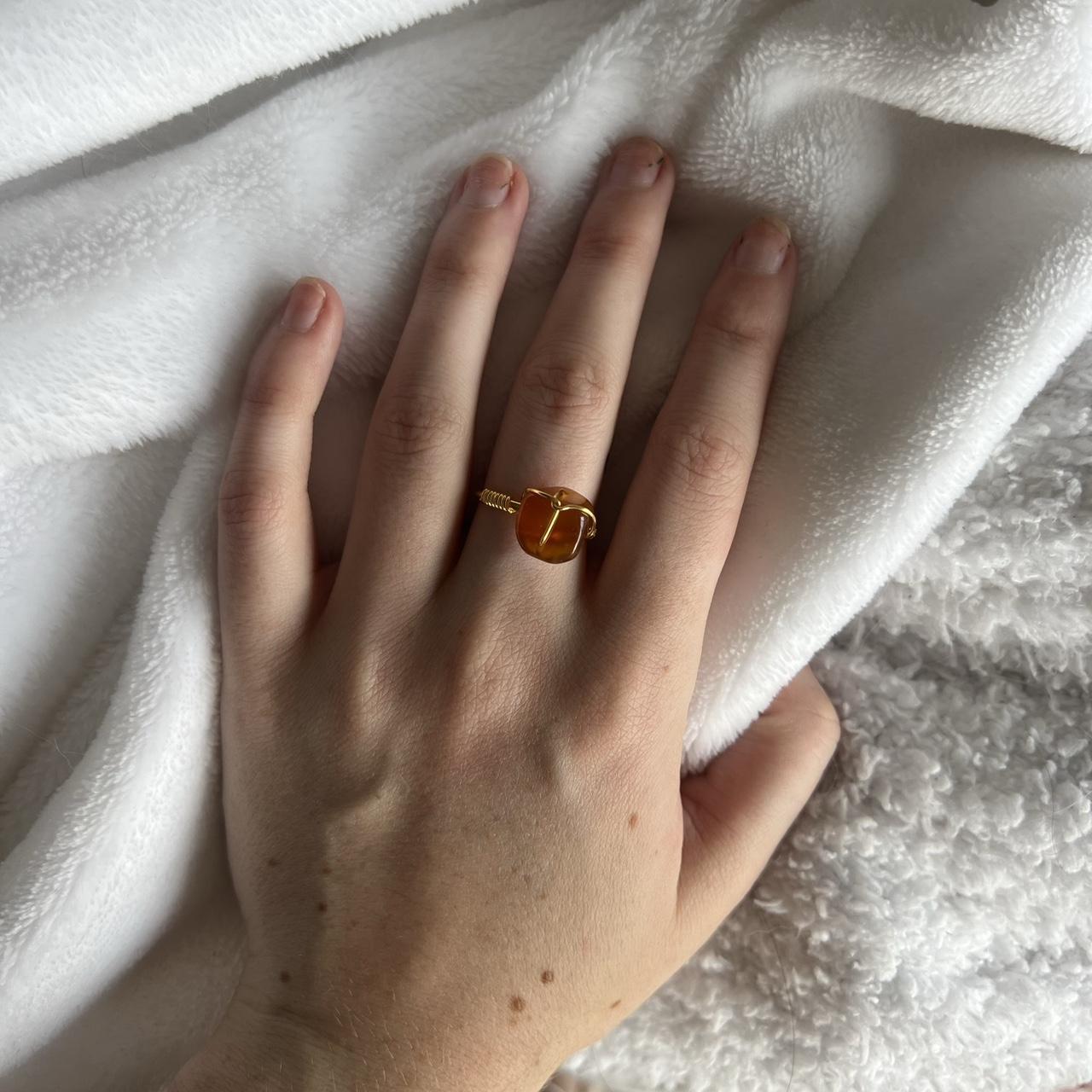 adjustable carnelian ring! - Depop