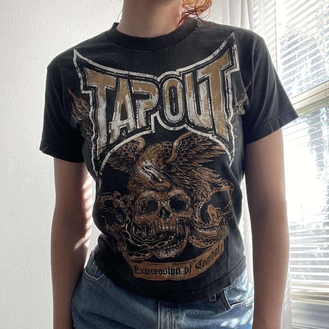 Tapout 'An Expression of Combat' Crewneck Skull and... - Depop