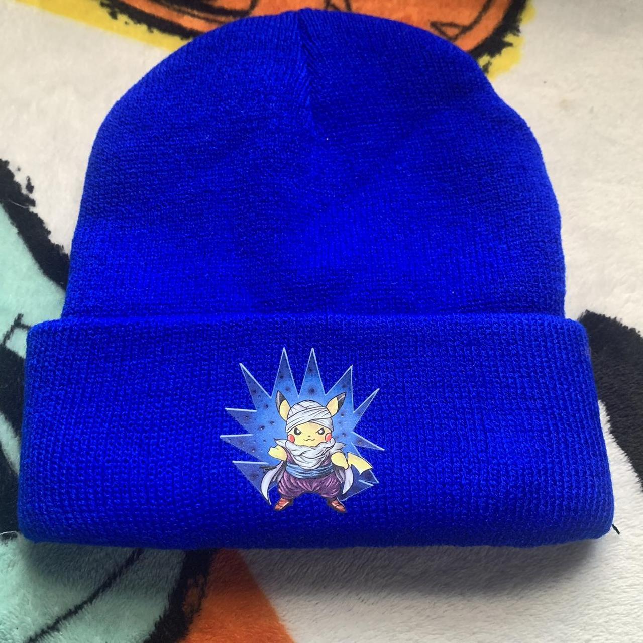 Piccolo x pikachu beanie hat Stretchy one size Hand... - Depop