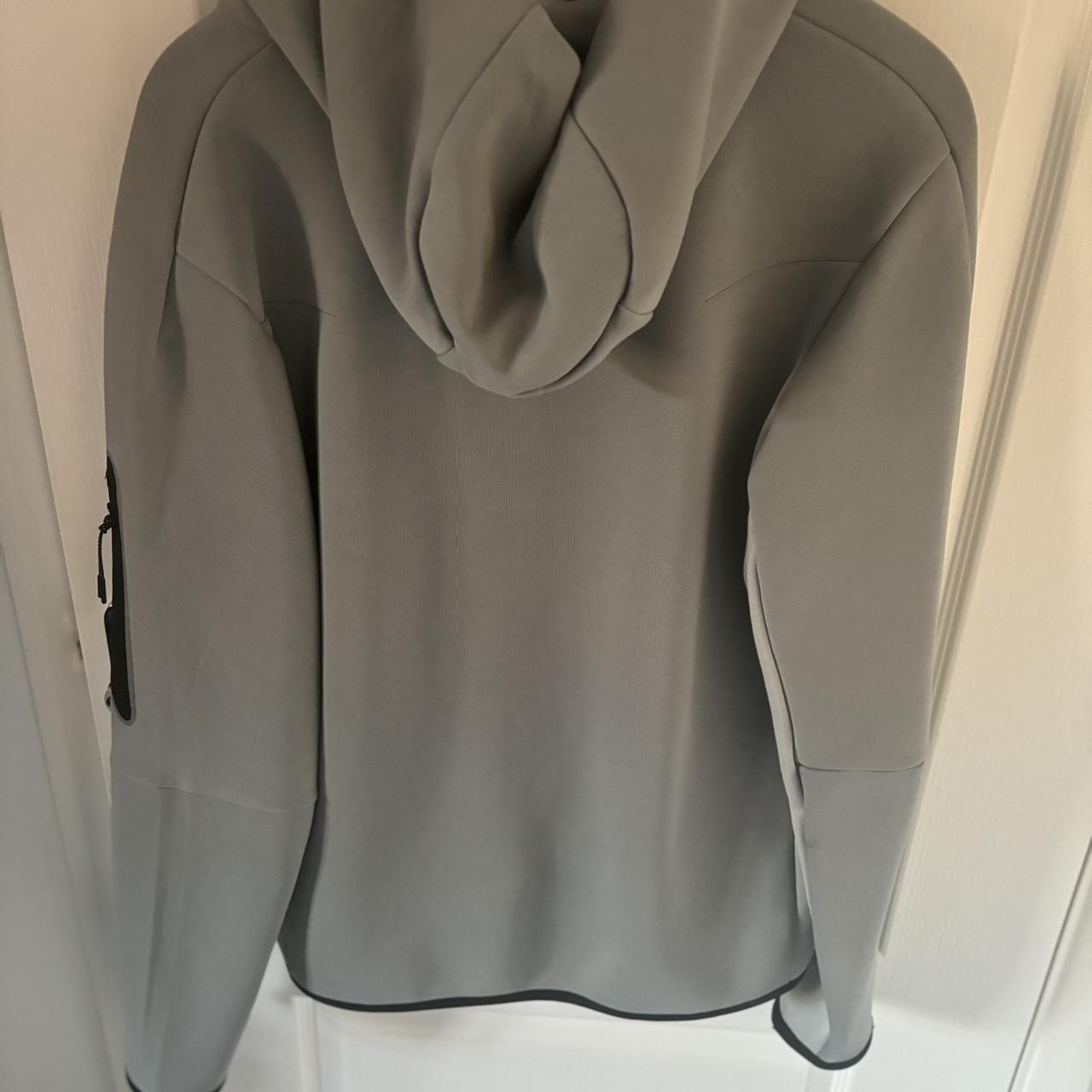 Grey Nike tech fleece jacket, fits M, 7/10, slight... - Depop