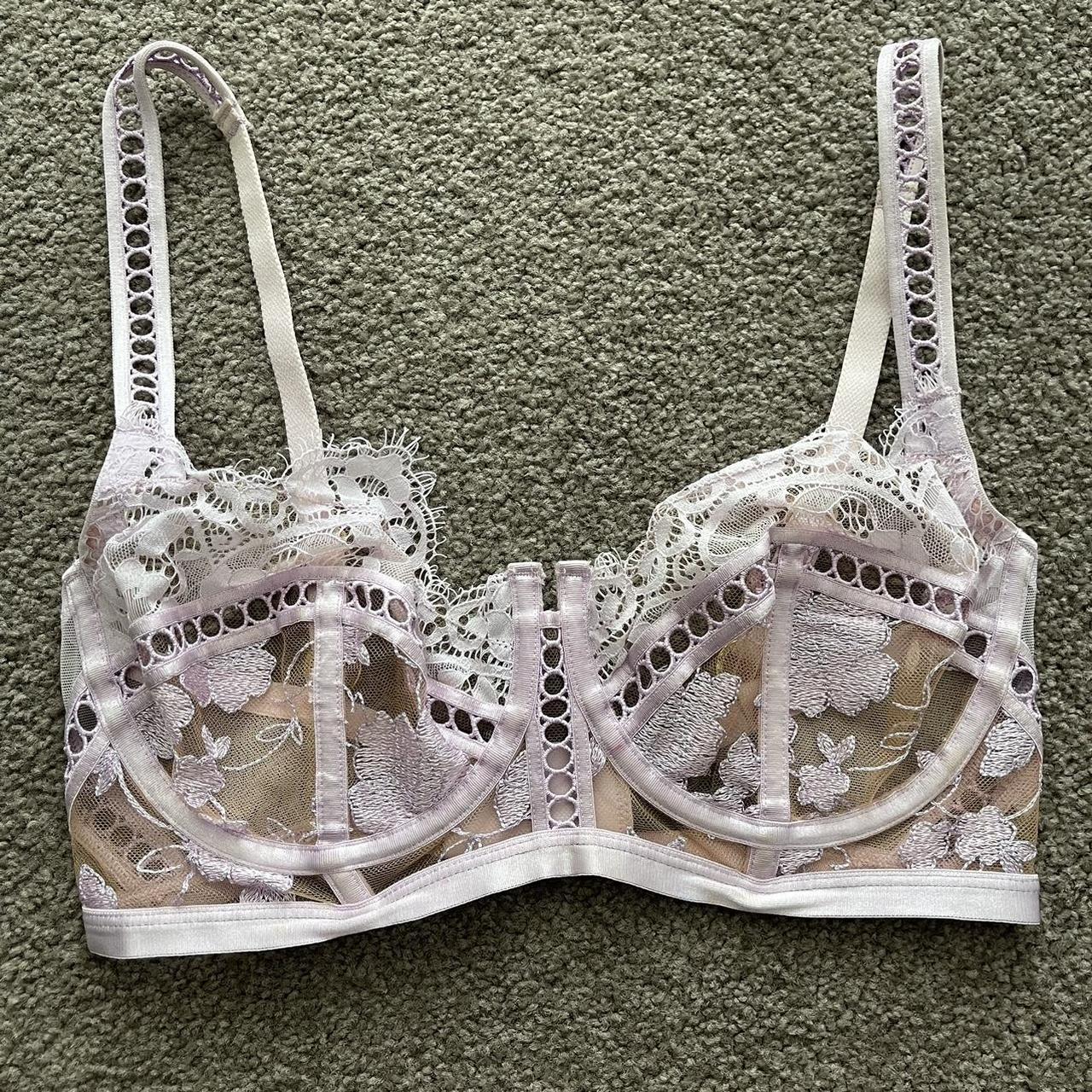 Honey Birdette Molly Lilac Bra 10E Never worn it... - Depop