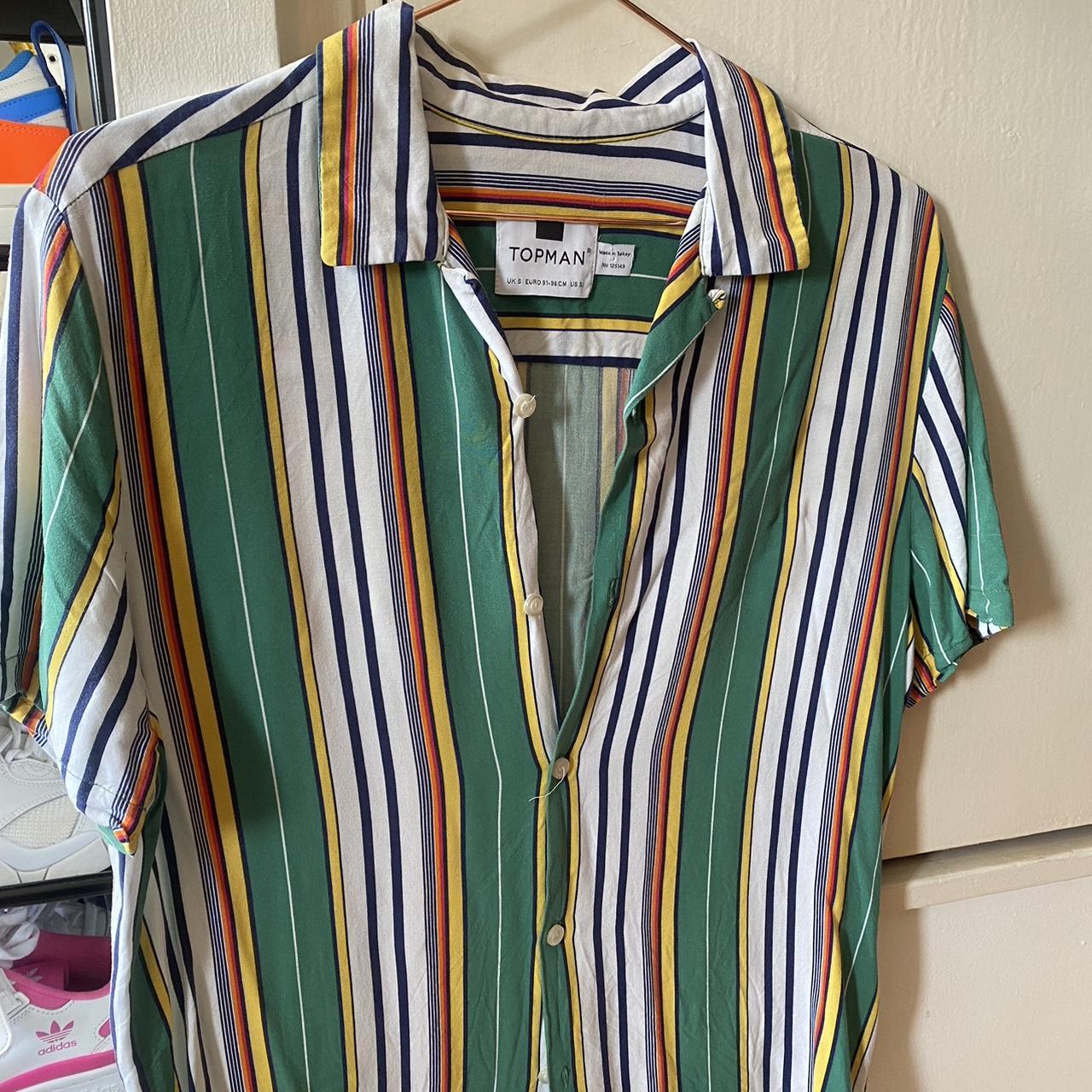 Topman shirt 💚 only worn once great condition Size... - Depop