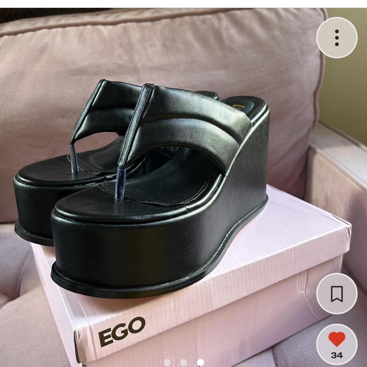 Platform flip flops from Ego Official. Light weight... - Depop