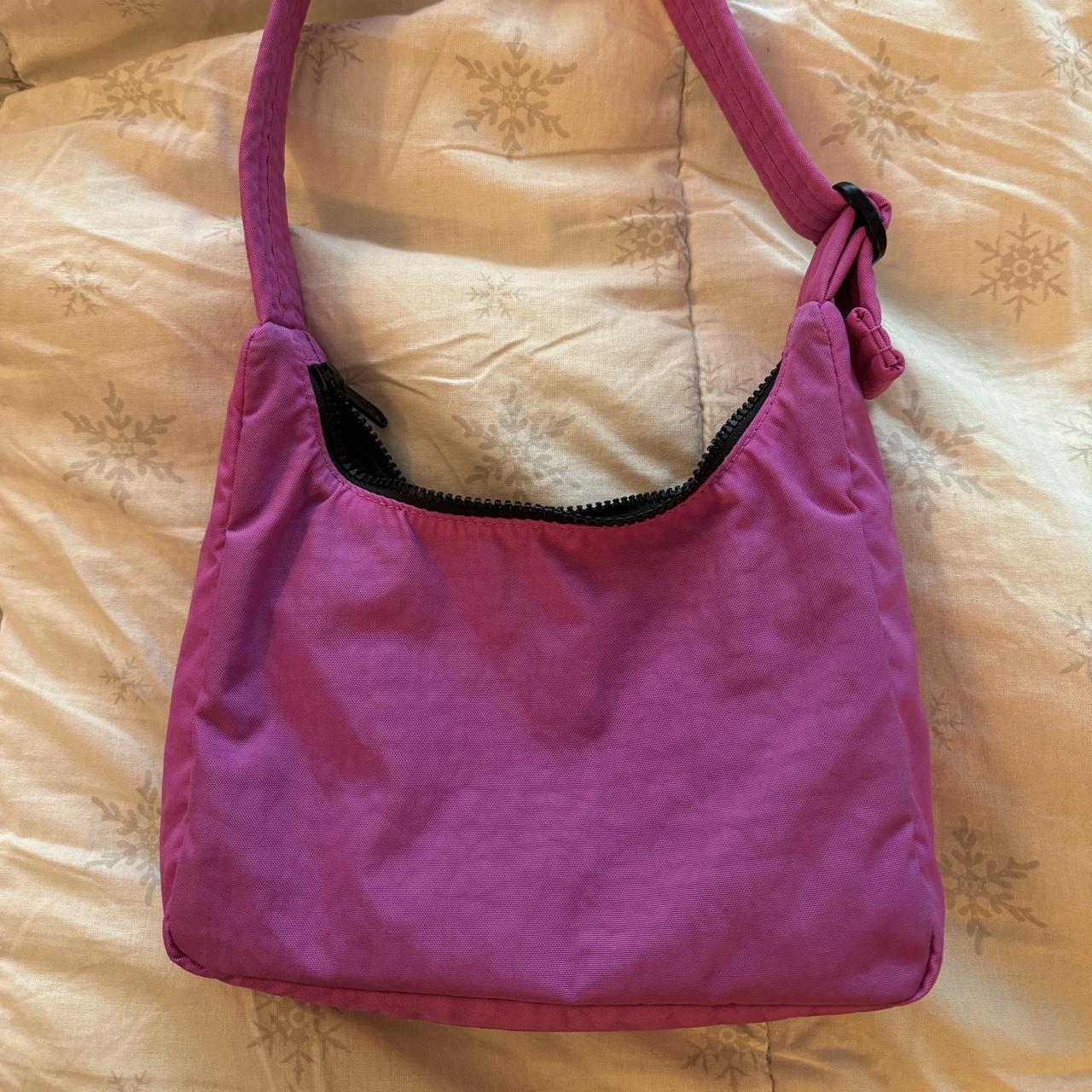 Baggu - Mini Nylon Shoulder Bag - Extra Pink #baggu - Depop