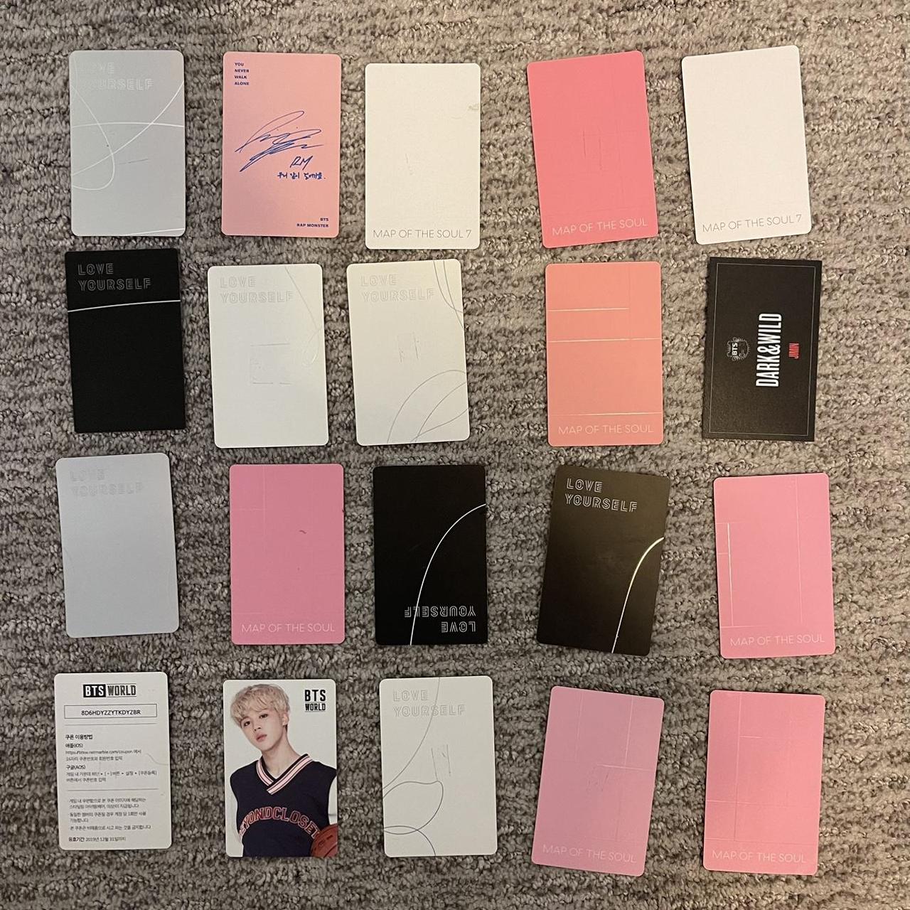 Official BTS photo cards! All cards came with their... - Depop