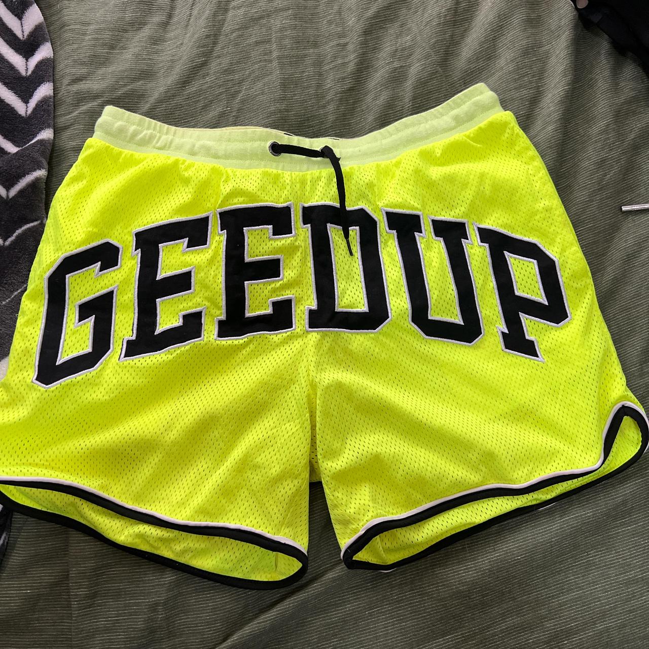 Geedup yellow shorts #streetwear Matching T shirt is... - Depop