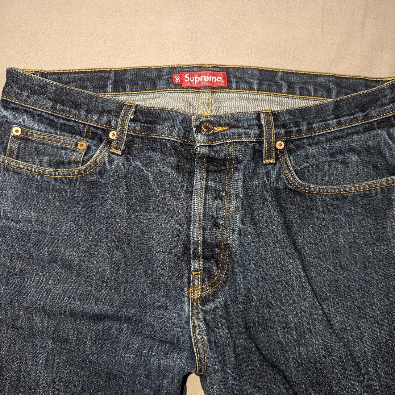 Supreme slim denim jeans Size 36 #supreme - Depop