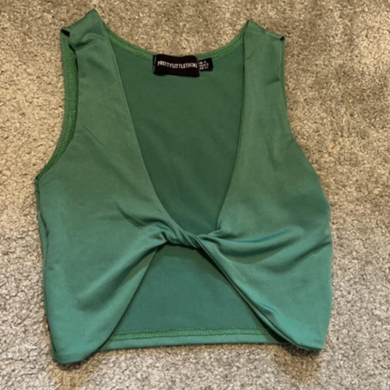 plt green top, worn once, size 4 xx - Depop