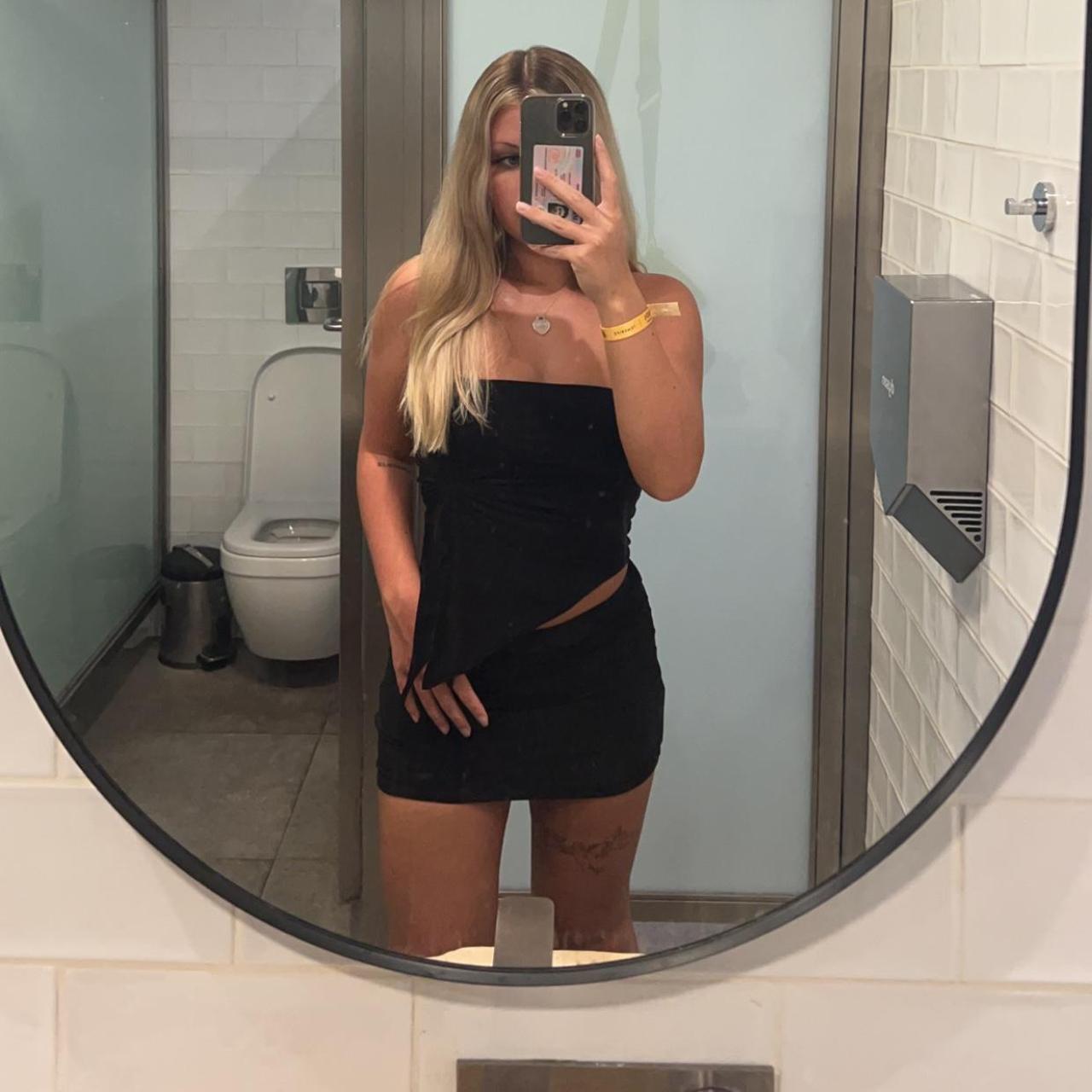 black ego set, worn once, size 6 xx - Depop