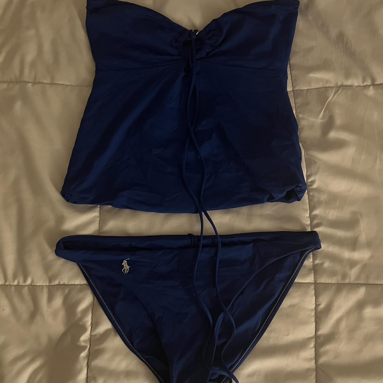 royal blue ralph lauren swimsuit 🫐 shes supa cute... - Depop