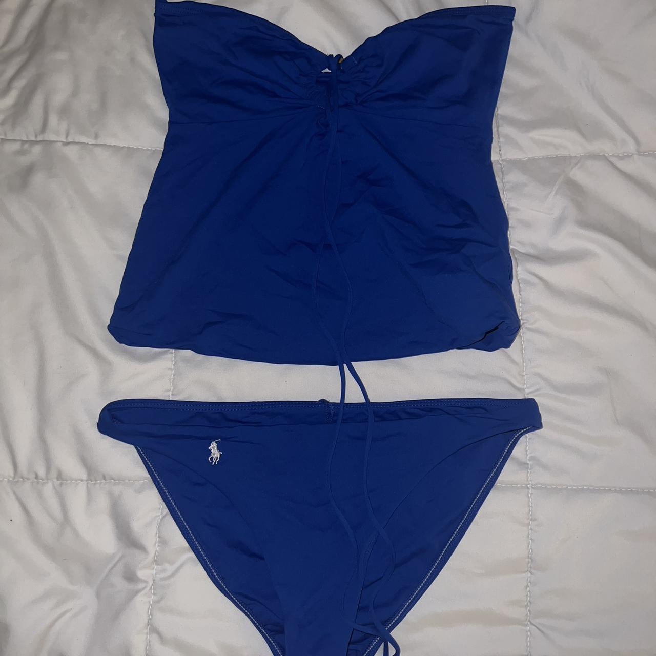 royal blue ralph lauren swimsuit 🫐 shes supa cute... - Depop