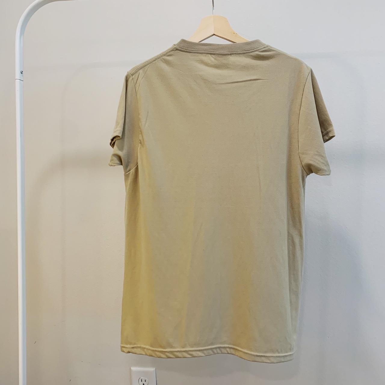Tan Military T-Shirt Great condition Size M - Depop