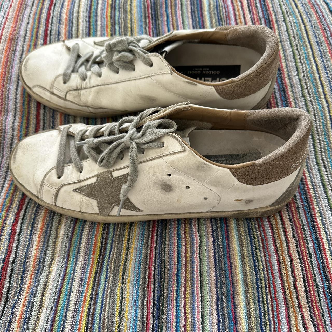 Golden Goose Superstar (Genuine) Colour: White... - Depop