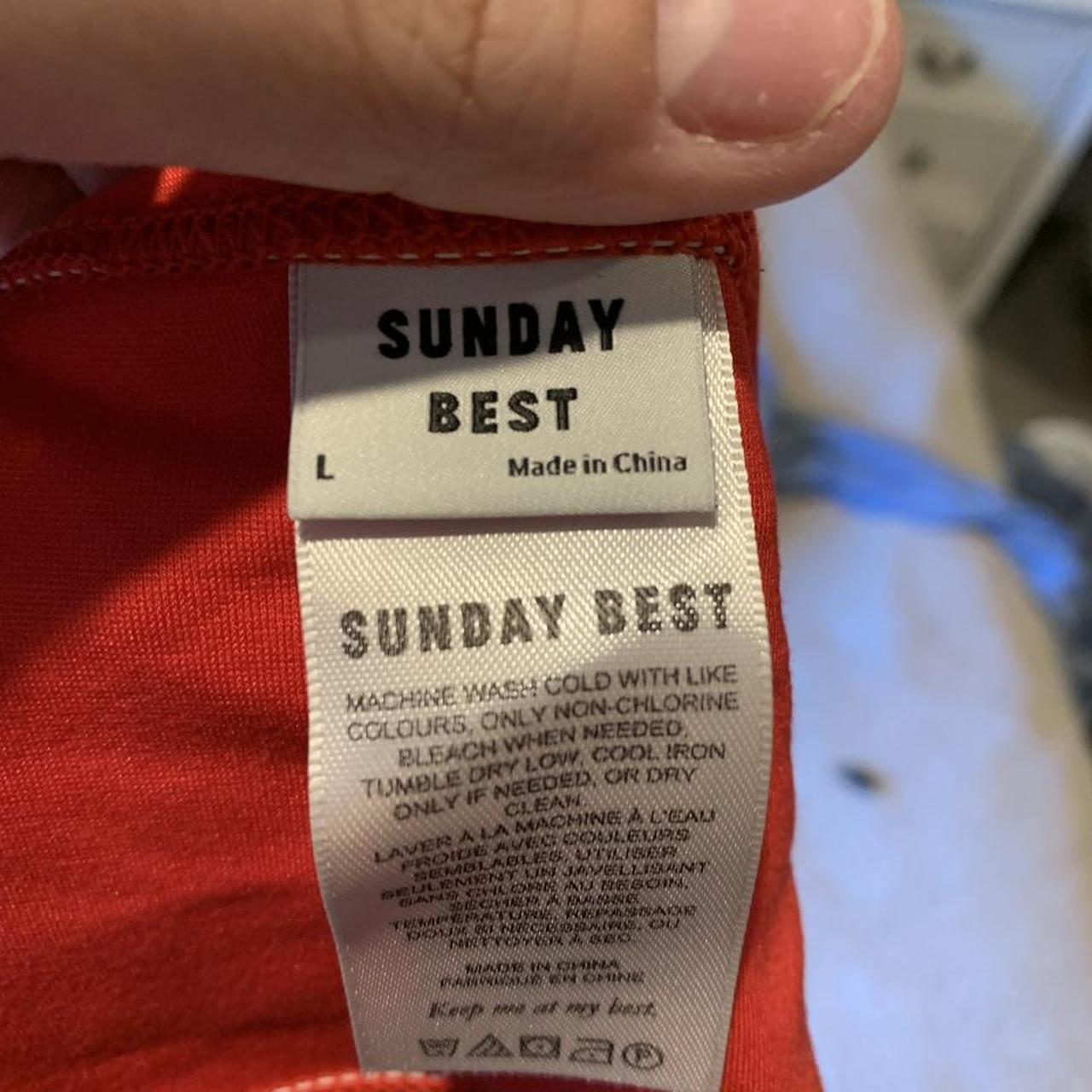 Sunday Best red crop top! Has a tie in front that is... - Depop