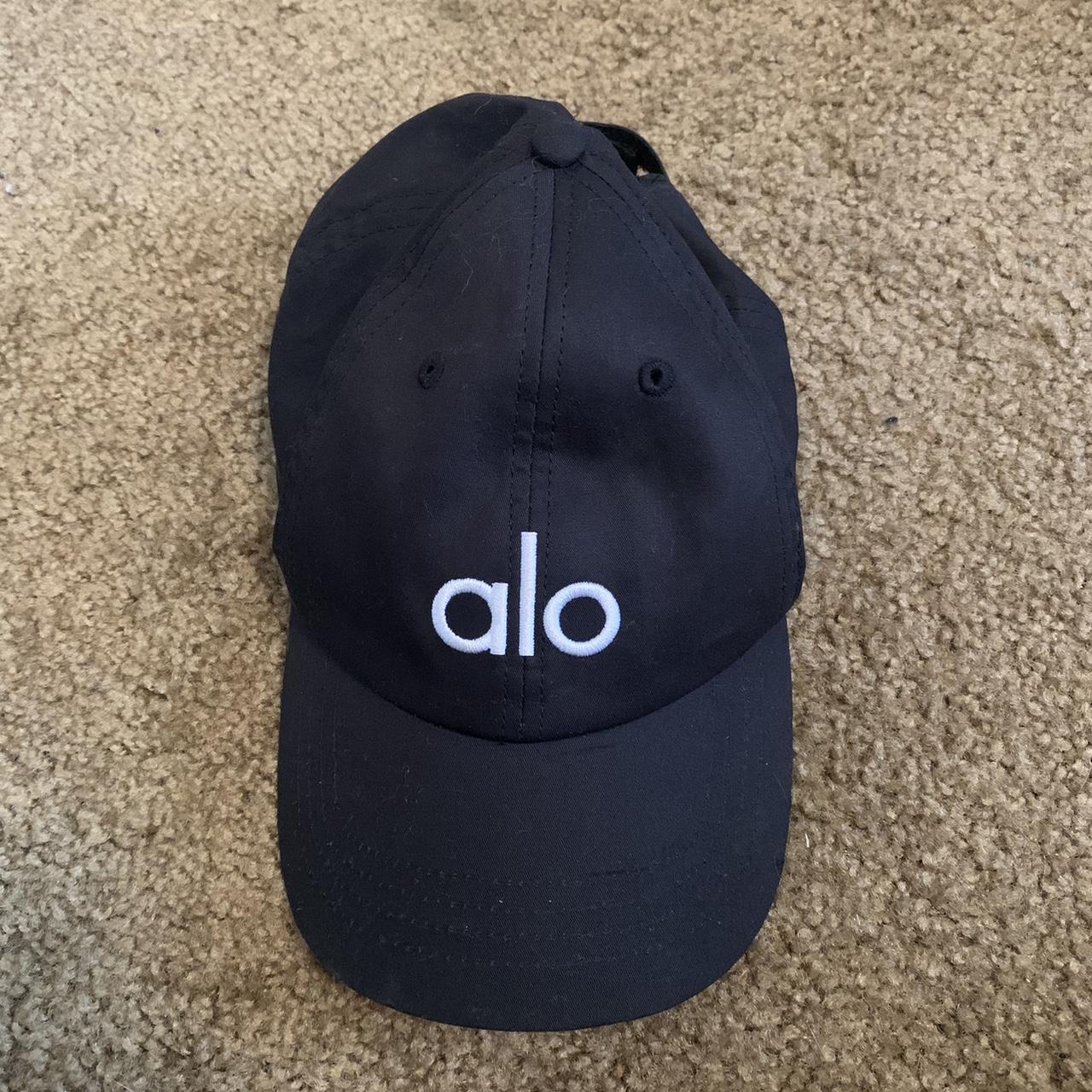 Black Alo Yoga baseball hat! Percent condition!! - Depop