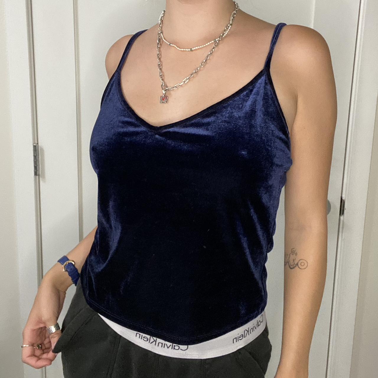 Forever 21 Velvet Tank Top Size Large - Depop