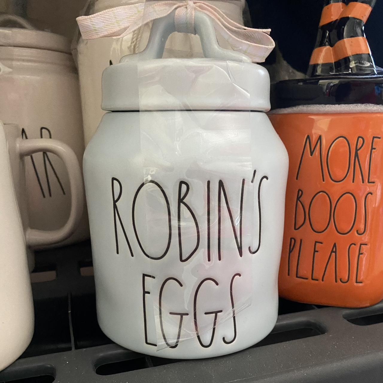 Rae Dunn Robins Egg Canister ! Small , blue, no... - Depop