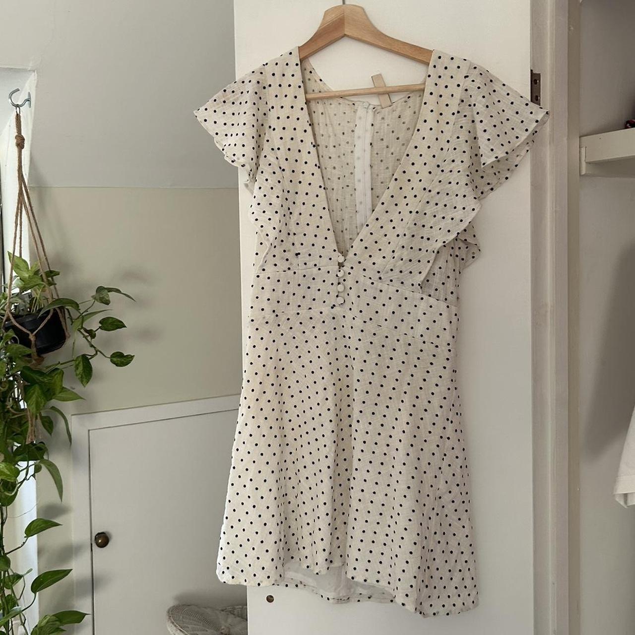 Polka dot floaty mini dress Bec+Bridge UK 10 Perfect... - Depop