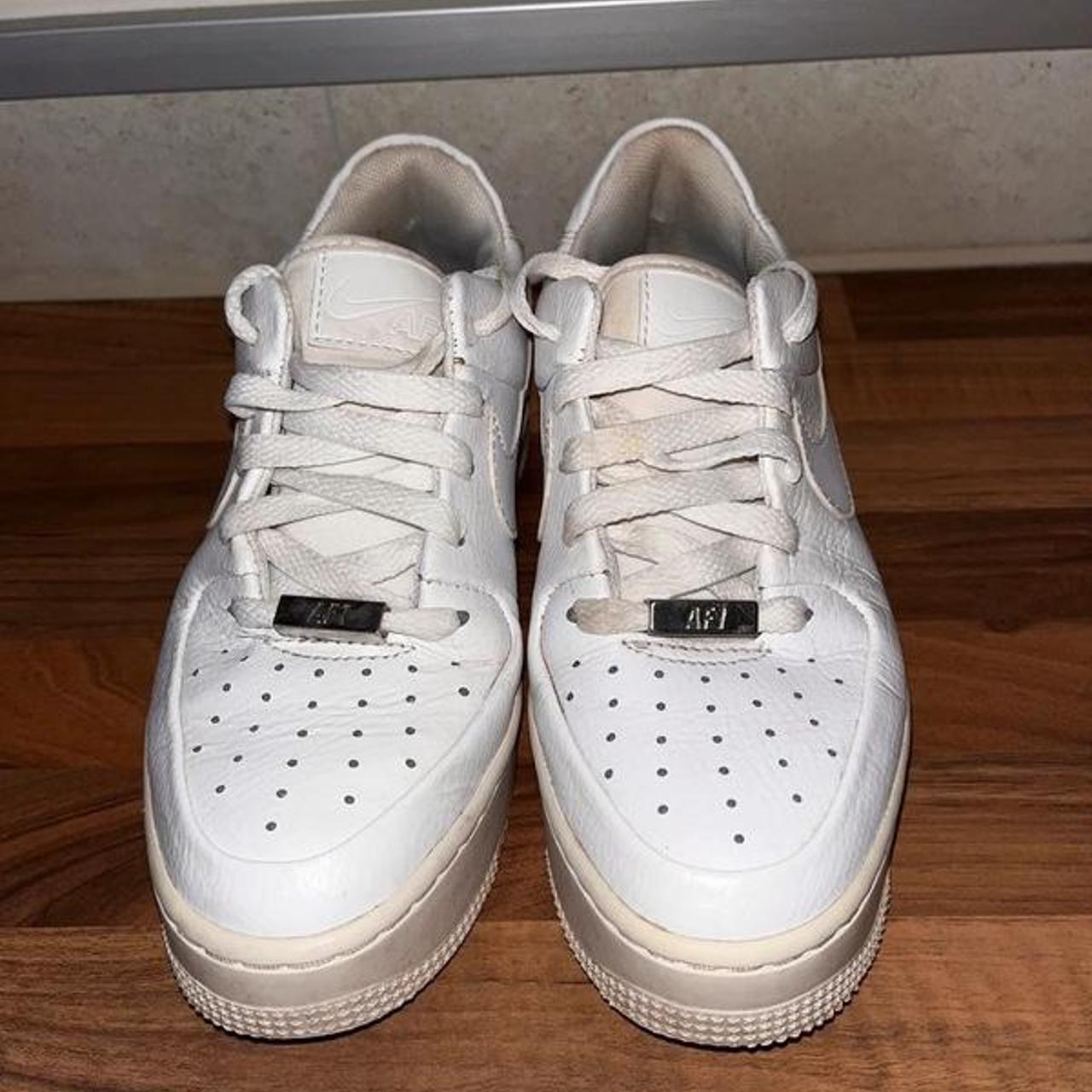 Nike Air Force 1 Platform Size 3 UK White Great... - Depop