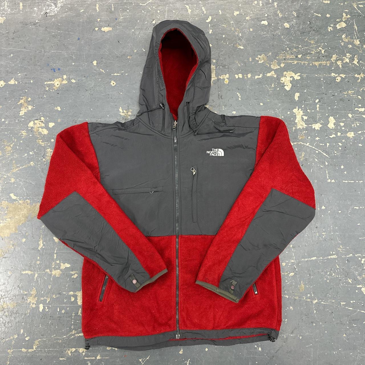 The North Face Men's Red and Grey Jacket | Depop