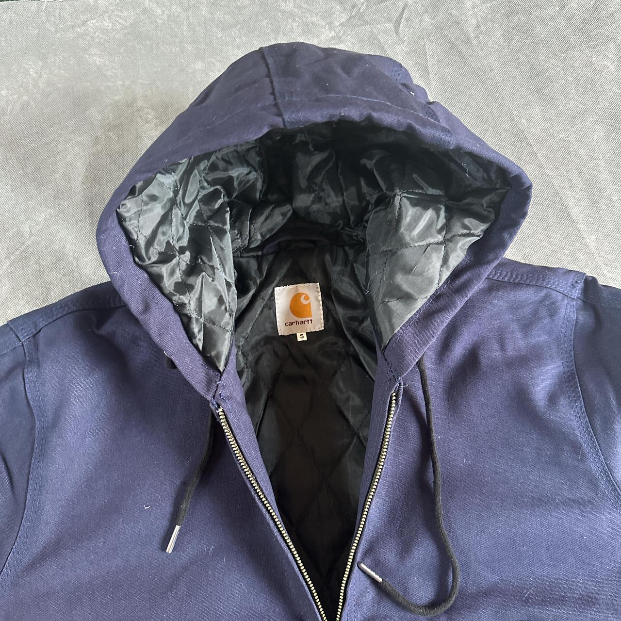 Reworked vintage carhartt patchwork navy blue ... - Depop