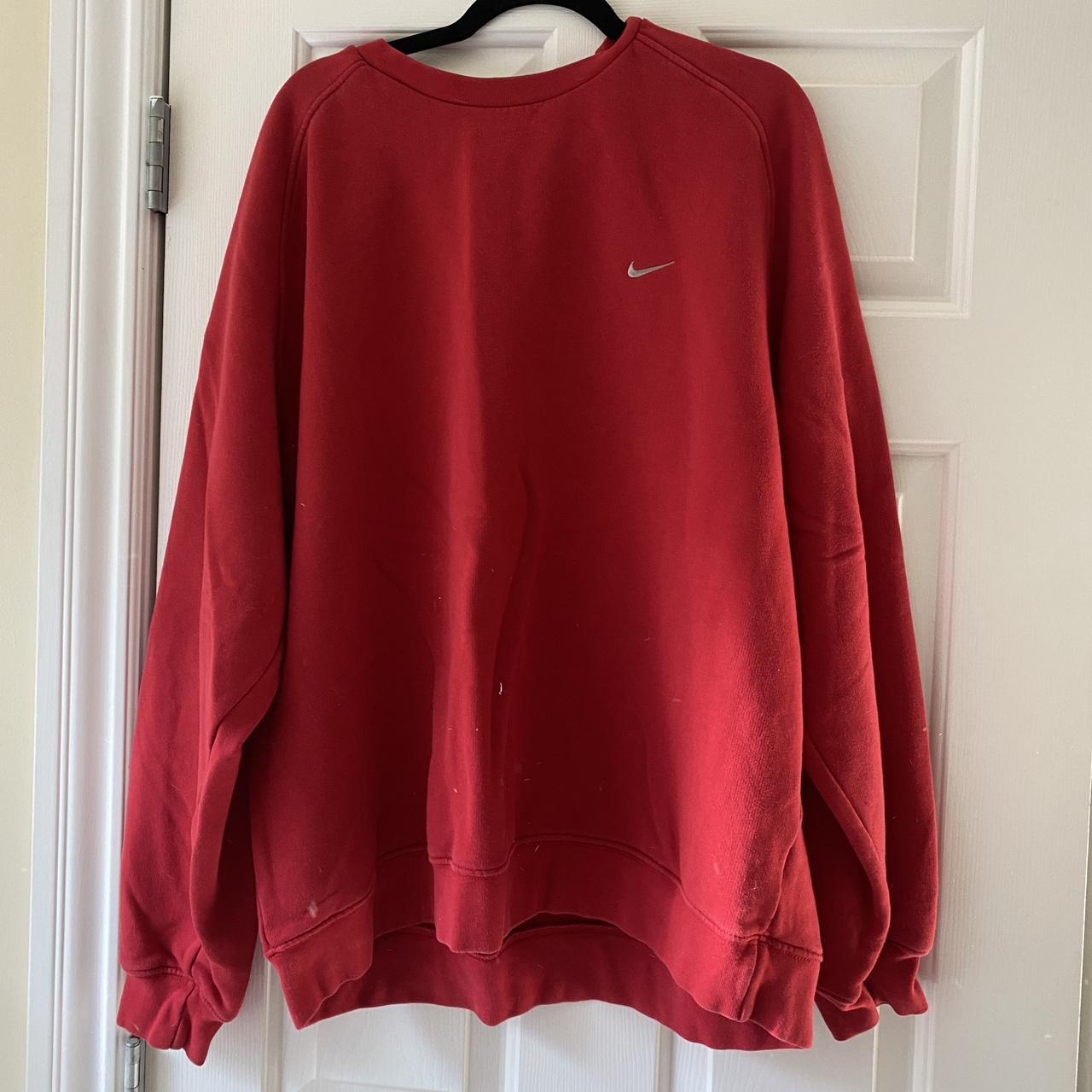 vintage red nike crew eck - Depop