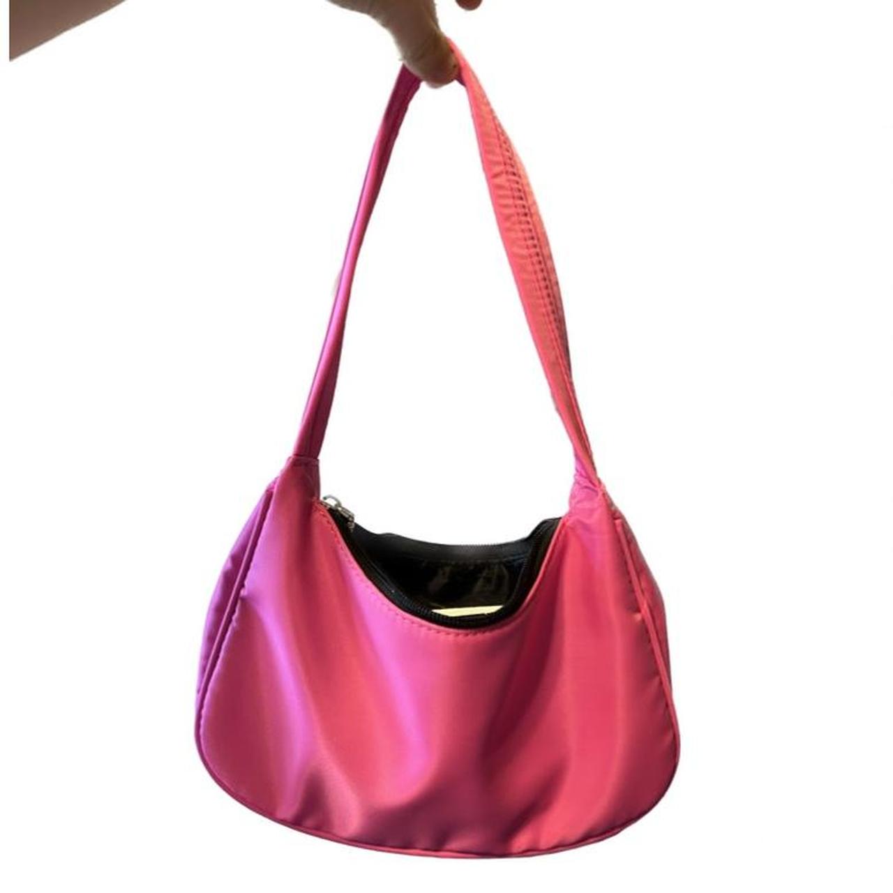 cute plain little neon pink bag. never used perfect... - Depop