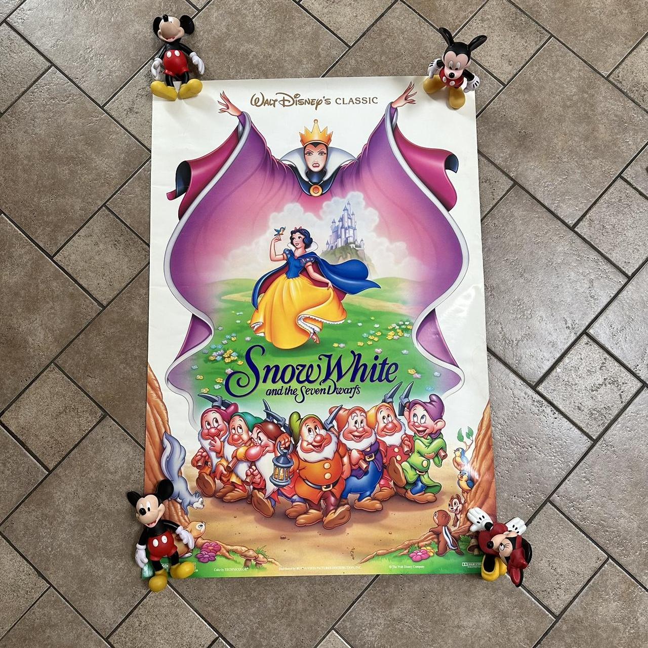 Vintage Disney Snow White Promo Poster 27” x... - Depop
