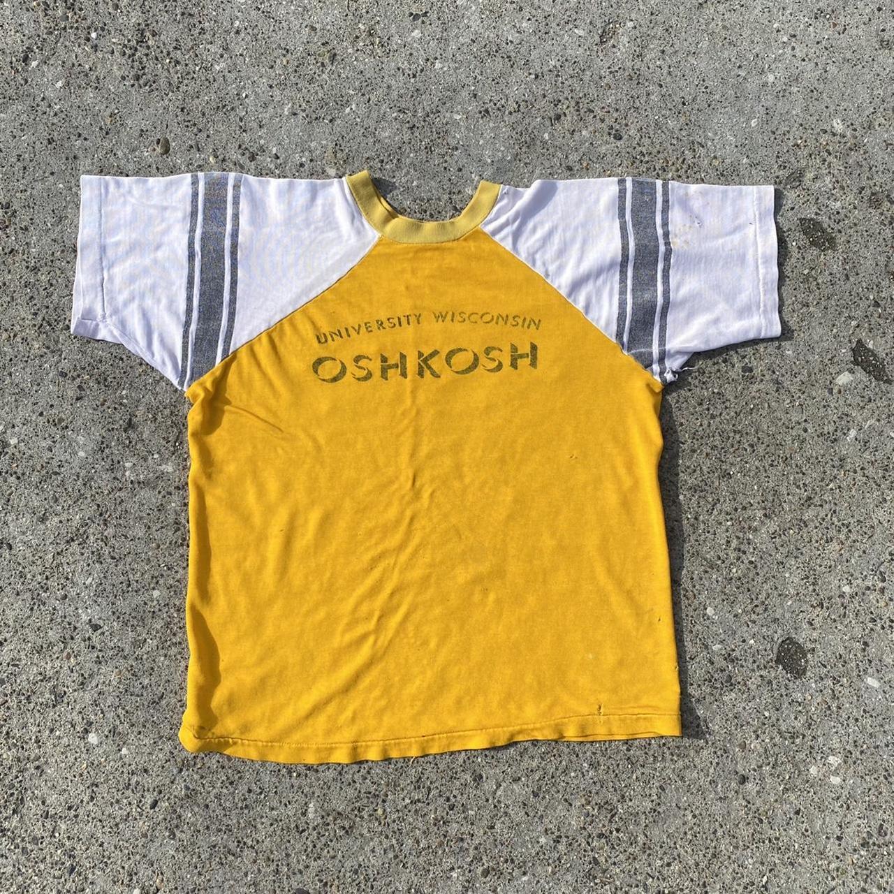 Vintage 70s Champion University Wisconsin Osh Kosh... | Depop