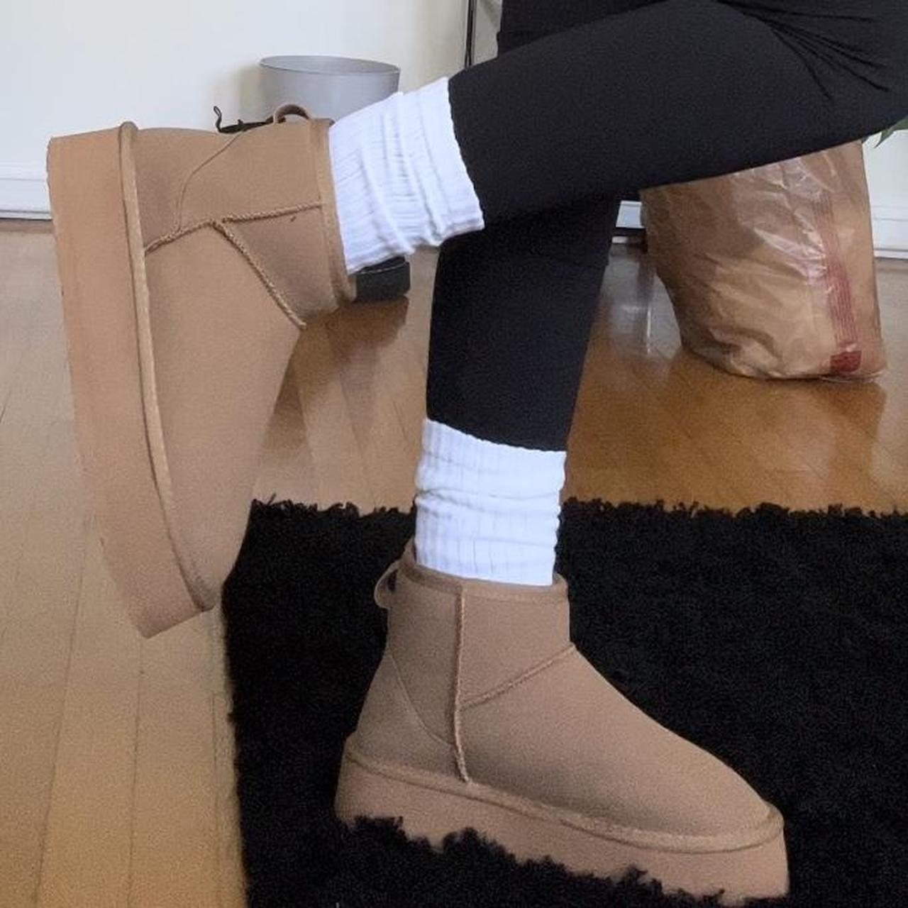 NEW off-brand ugg boots (size 7, but fits size 6... - Depop