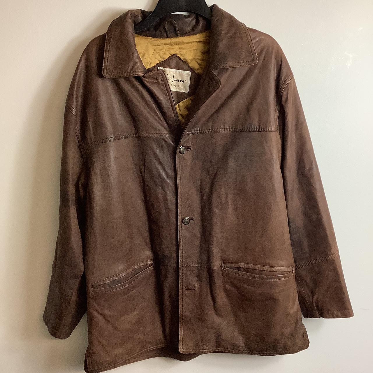 Jet jeans leather jacket - Depop