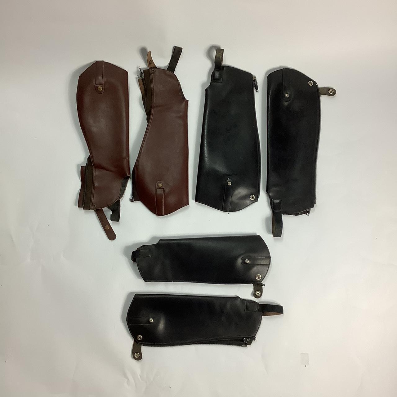 Bundle / Job-lot of used leather girls riding chaps.... - Depop